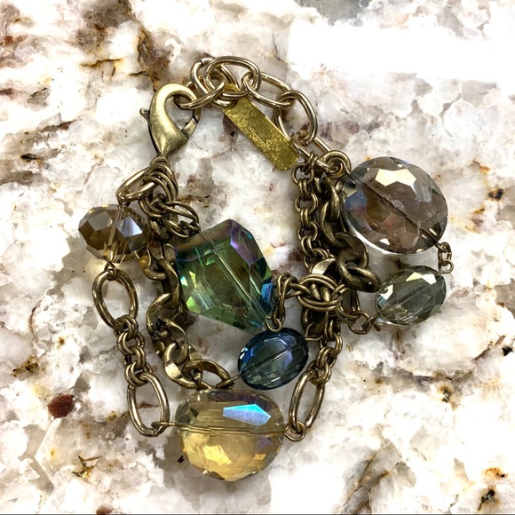 Fashion Jewelry | Jewelry | Perch Multichain Iridescent Bead Bracelet | Poshmark